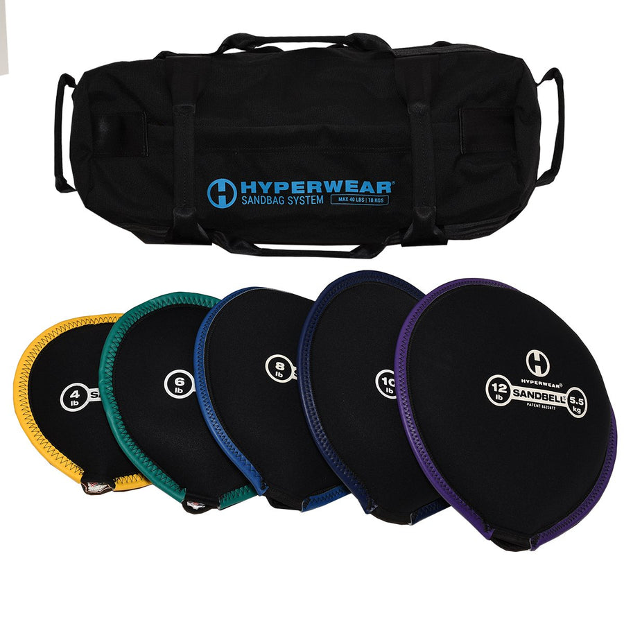 Hyperwear Workout Sandbags - Pre-filled SandBells Included