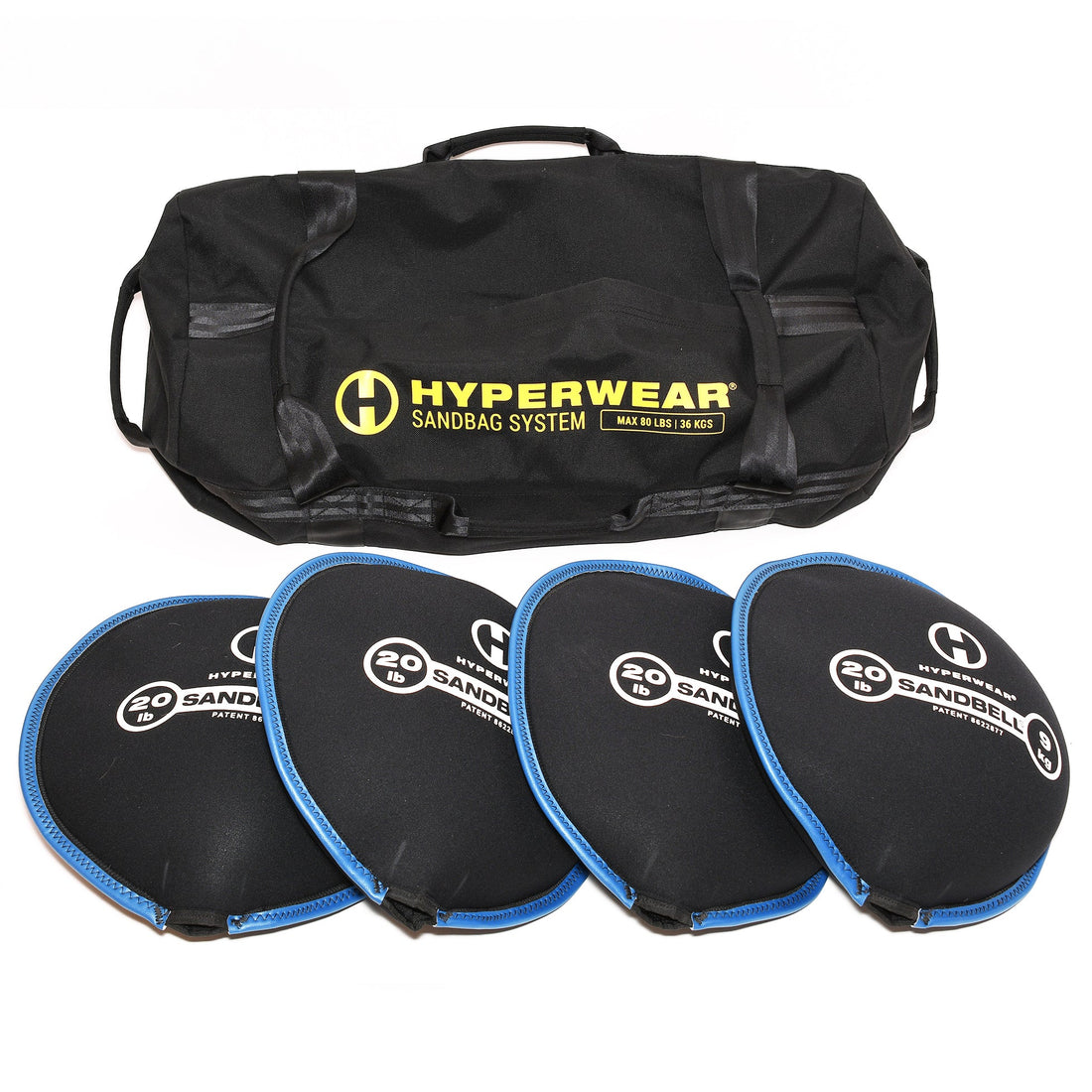 Hyperwear Workout Sandbags - Pre-filled SandBells Included